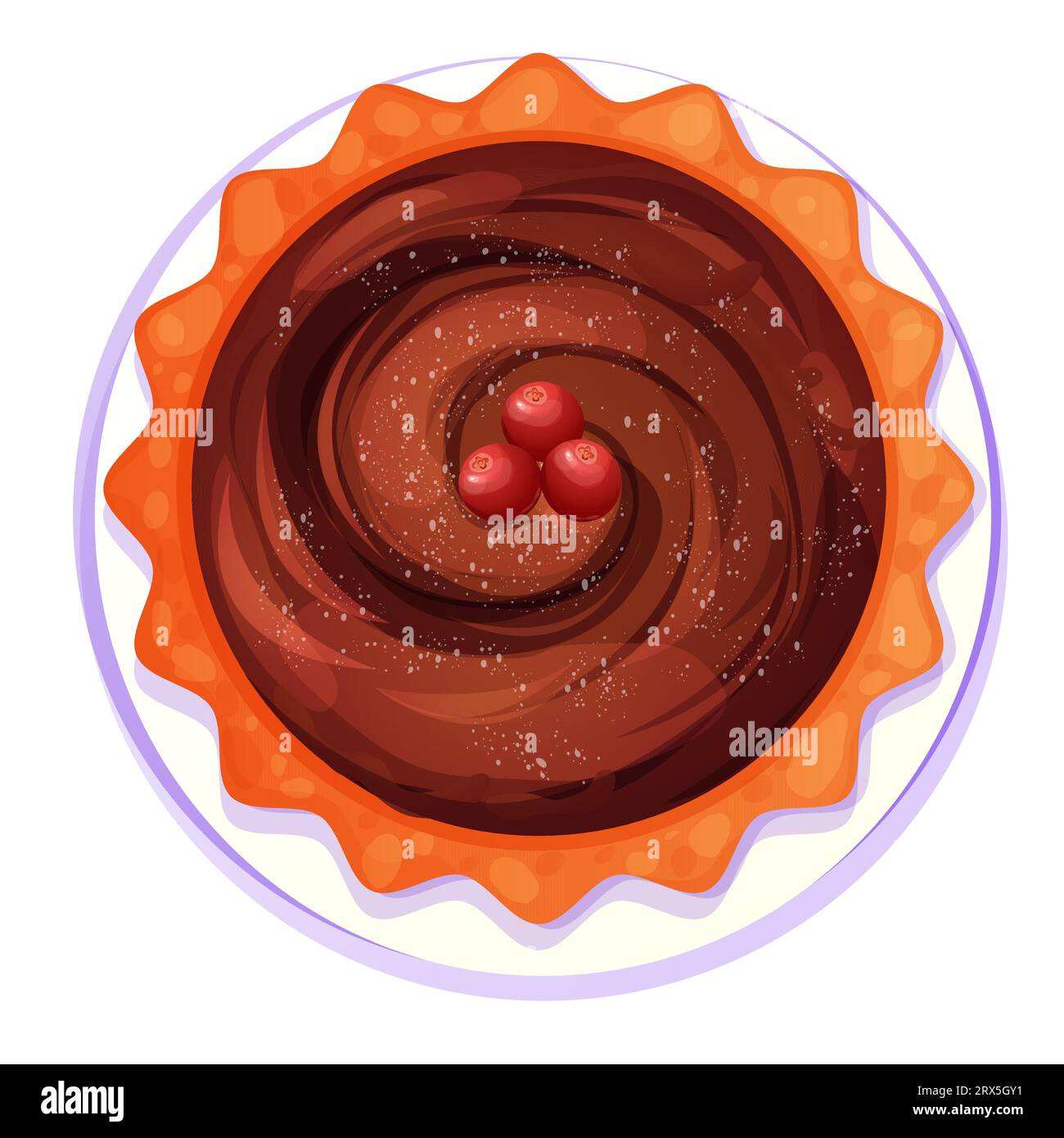 Cupcake Top View Cartoon