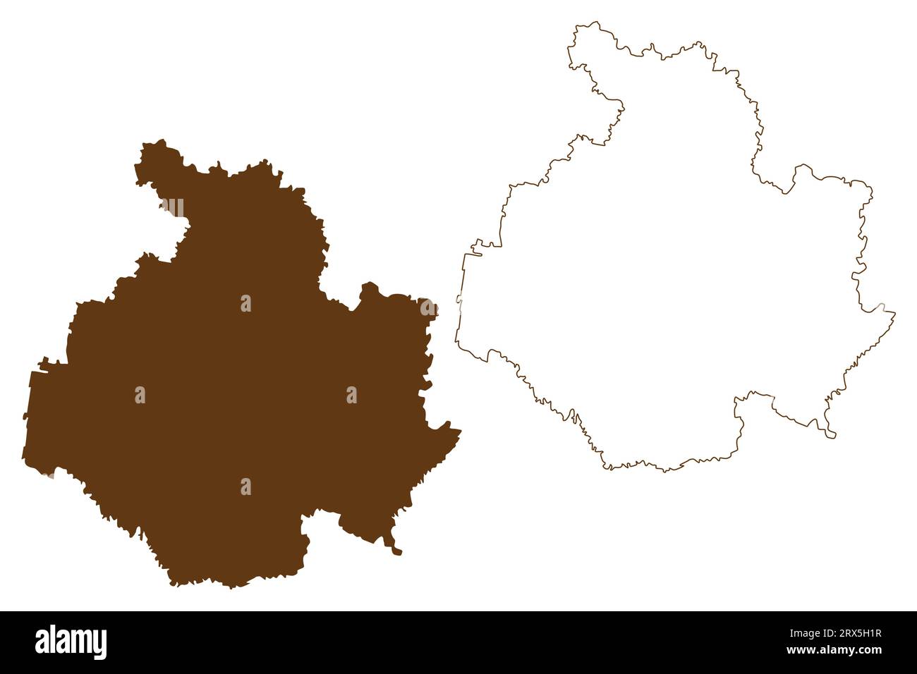 Oberon vector outline map Stock Vector Images - Alamy