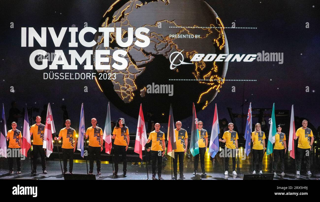 Handover ceremony flag hi-res stock photography and images - Alamy