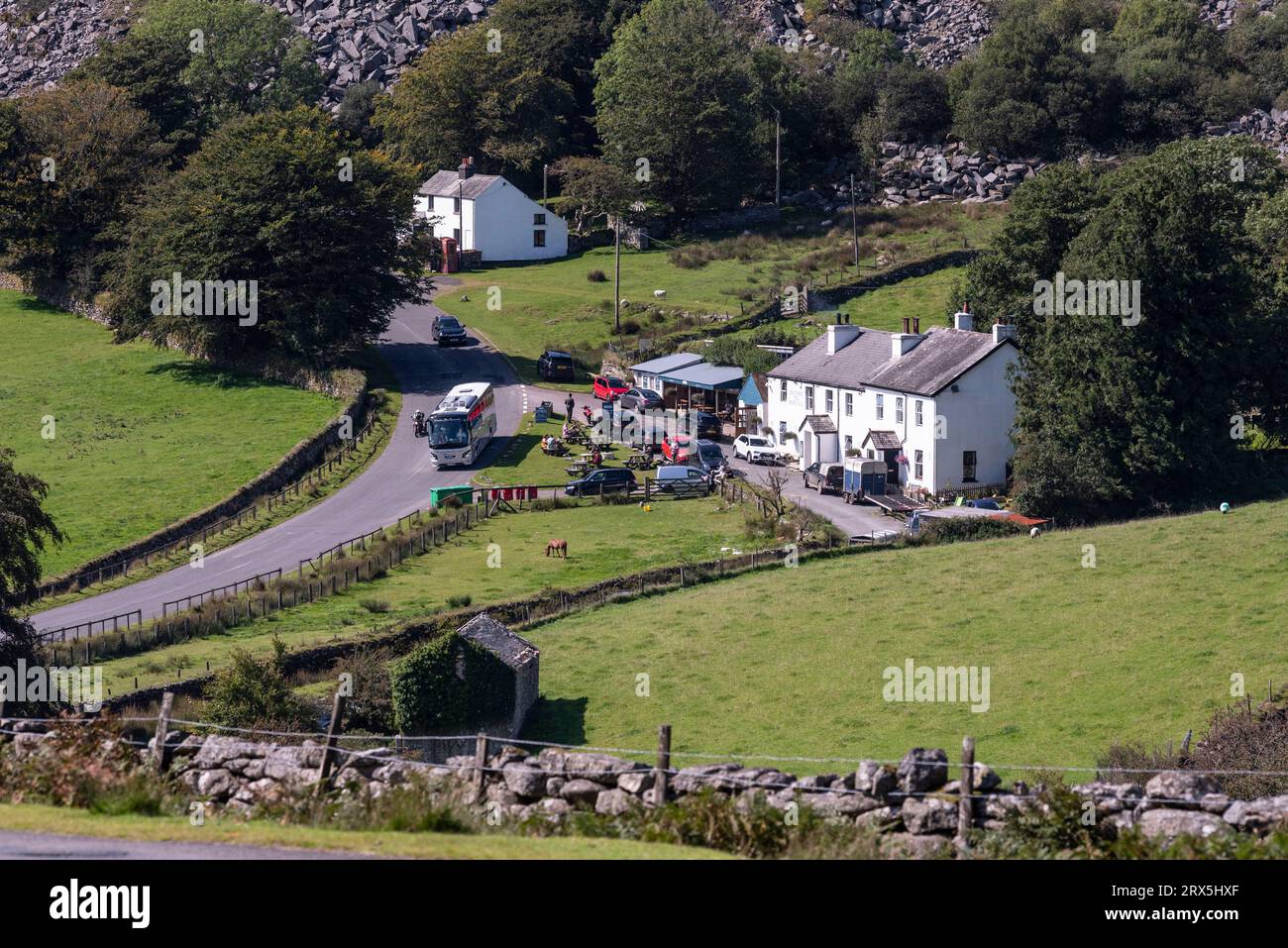 Merrivale, Dartmoor, Devon, England, UK. 3 September 2023. An overview ...