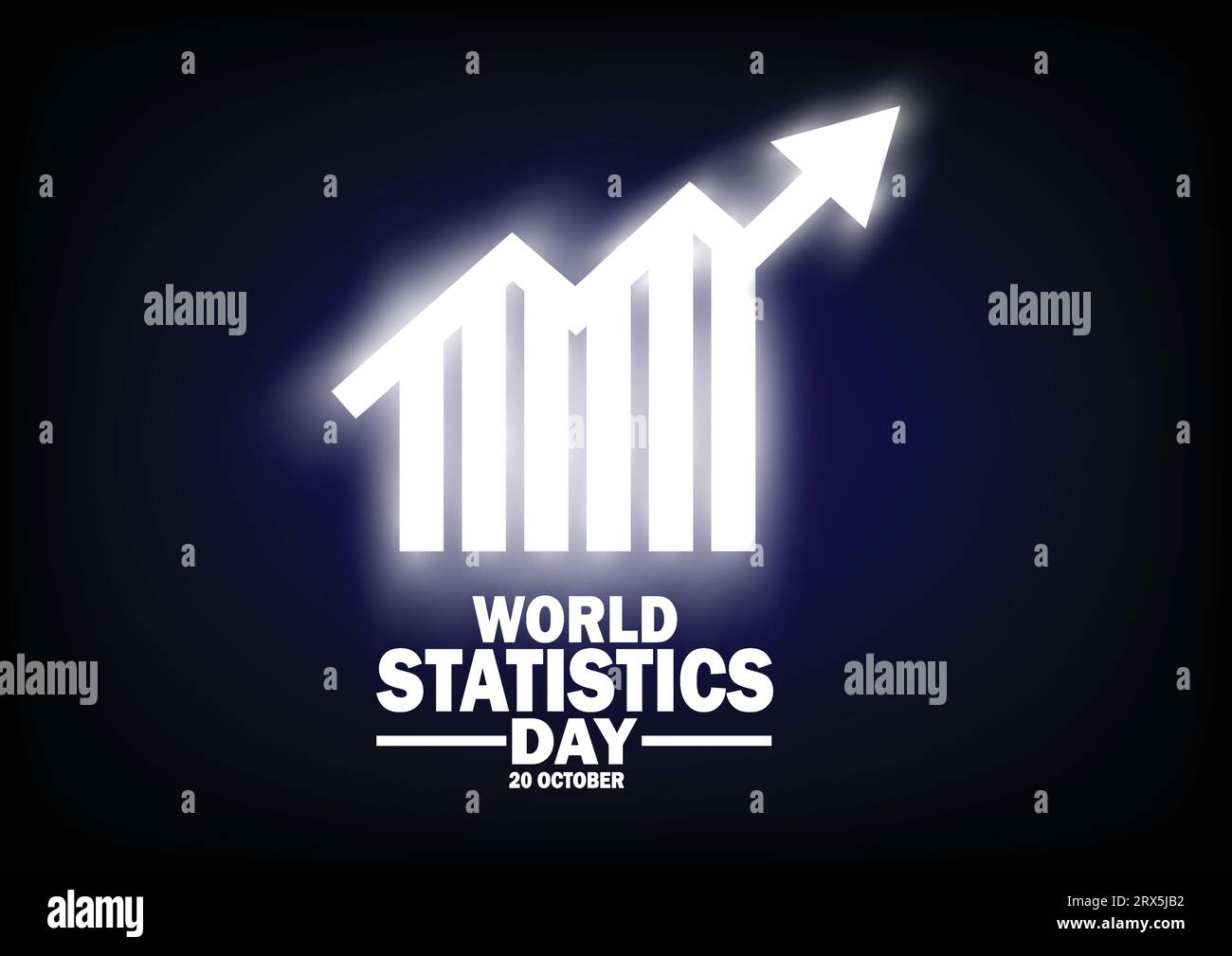 World Statistics Day. 20 October. Vector illustration. Suitable for ...