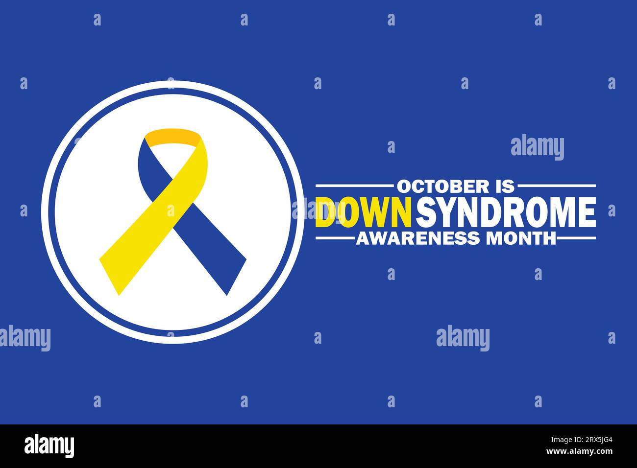 October is Down Syndrome Awareness Month. Holiday concept. Template for ...