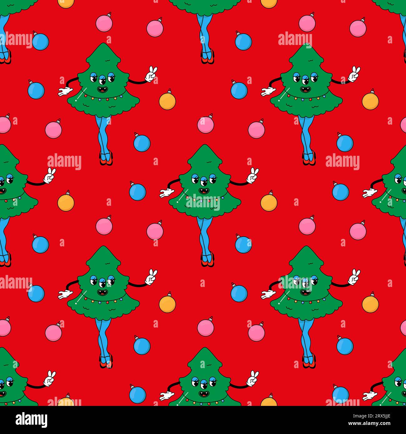 Seamless groovy pattern in hi-res stock photography and images - Alamy