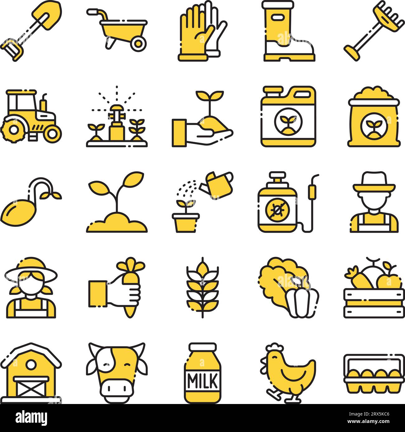 Farm farming agriculture spray Stock Vector Images - Alamy