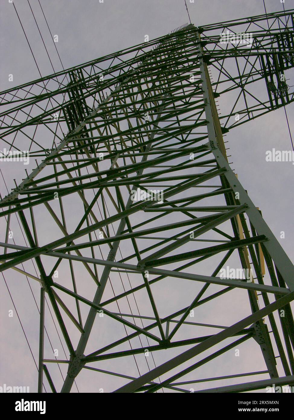 High voltage pylons, overhead line Stock Photo - Alamy
