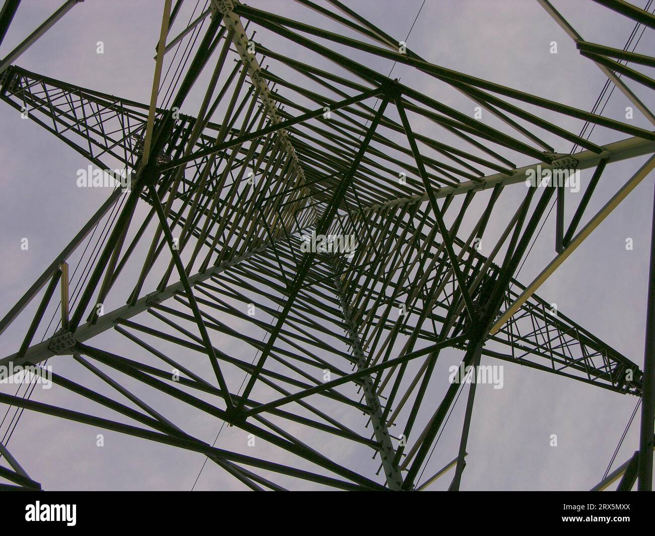 High voltage pylons, overhead line Stock Photo - Alamy