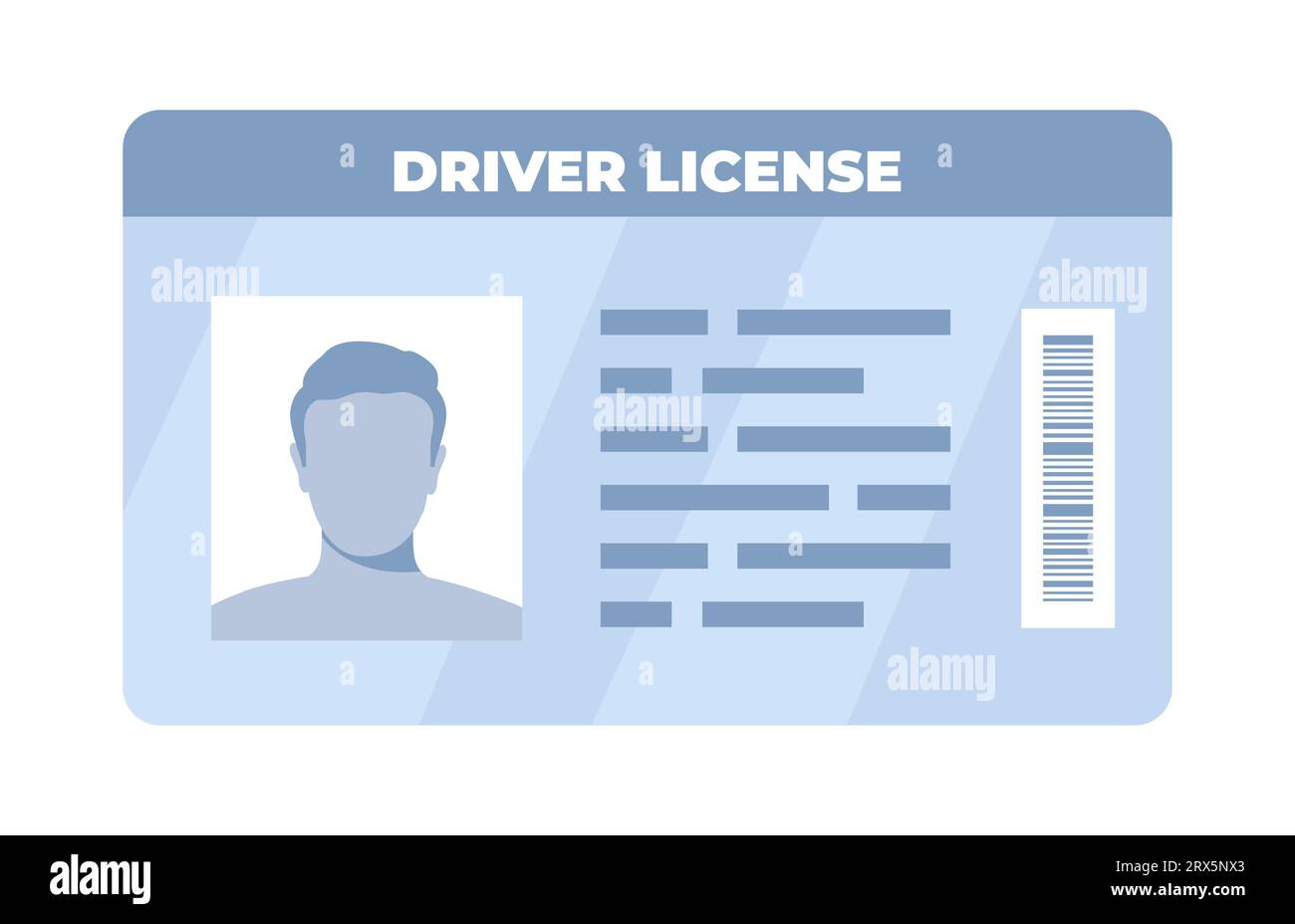 ID card. Personal info data. Identification document with person photo ...