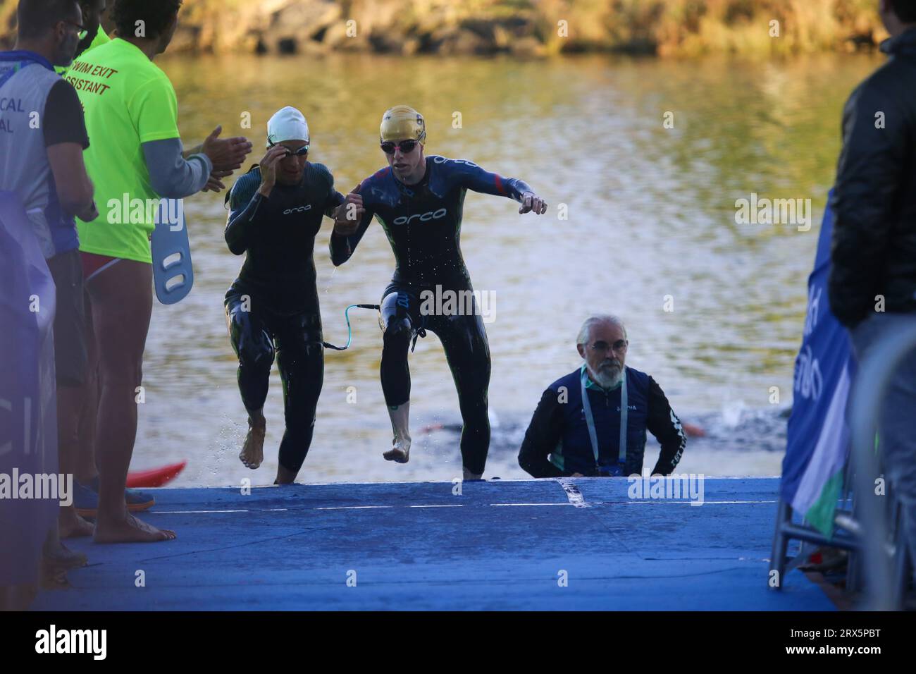 Pontevedra, Spain, September 23, 2023: The Spanish paratriathlete ...