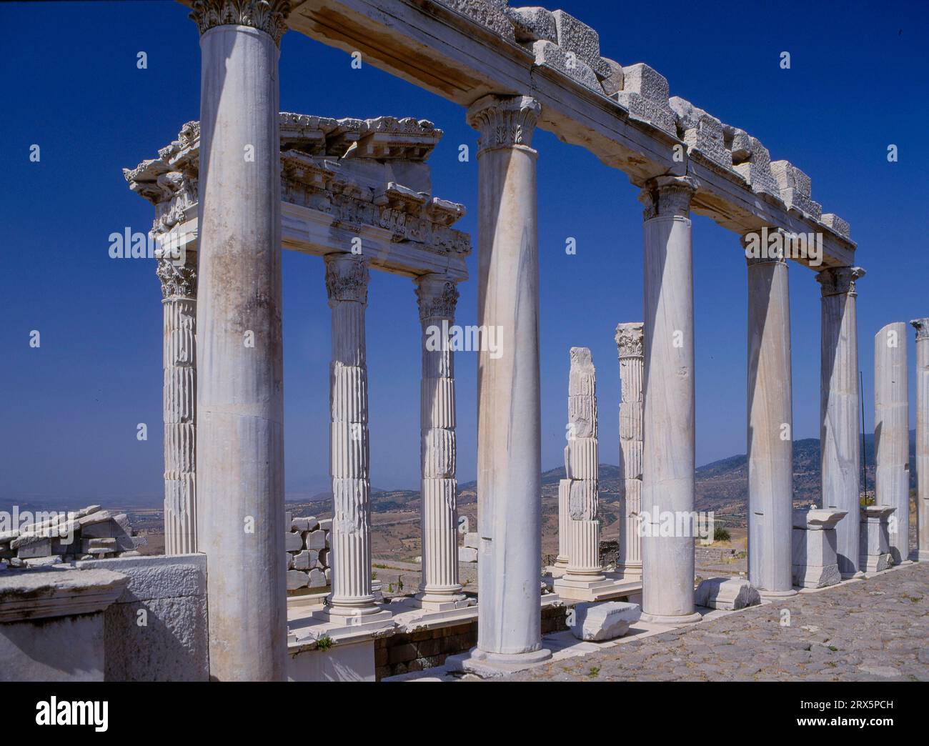 Pergamon Turkey Pergamon, Pergamum, Bergama Trajan Temple Stock Photo ...