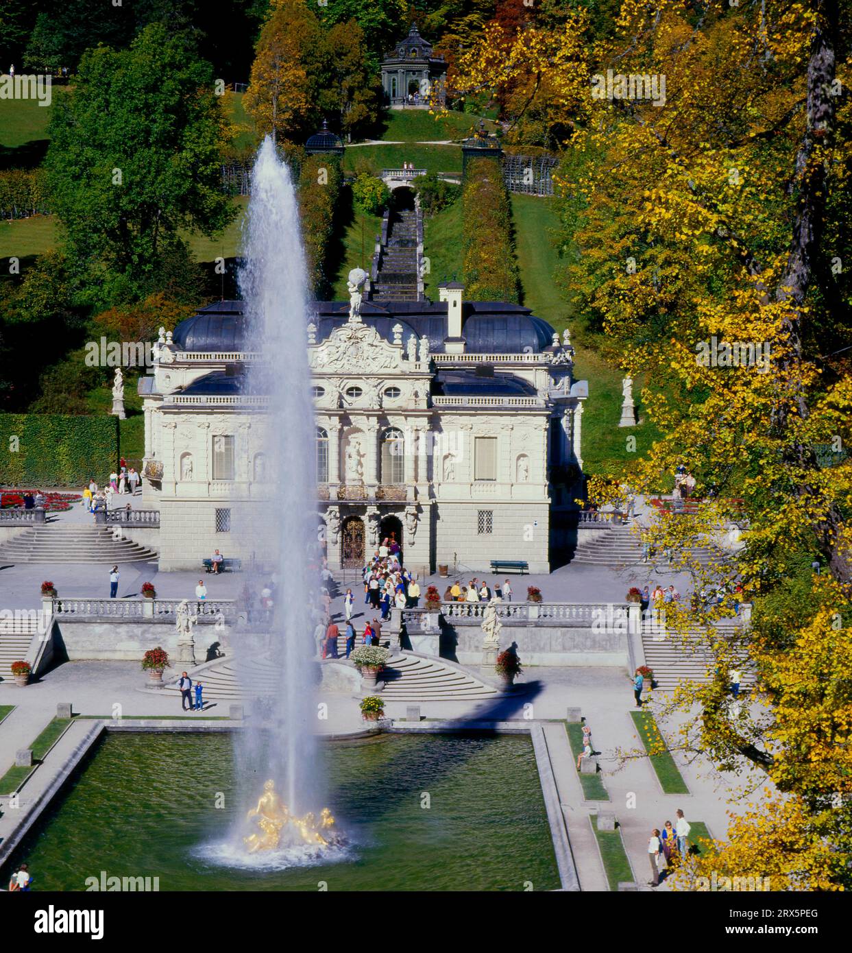 Linderhof Castle, Royal Castle, Royal Villa, Oberammergau, Bavaria ...