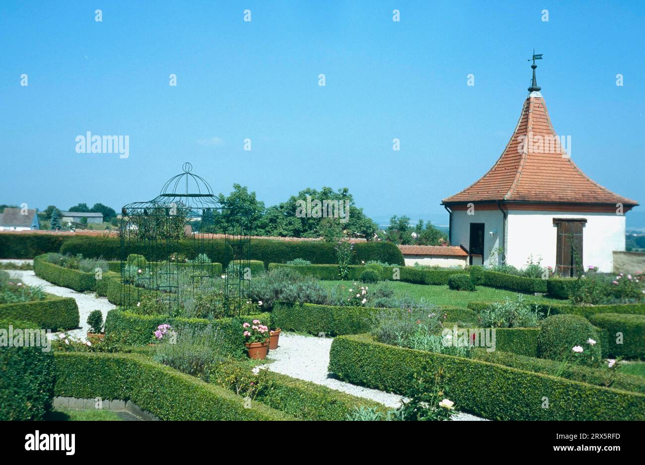 Hanging Gardens in Neufra Castle on the Danube near Riedlingen Garden ...