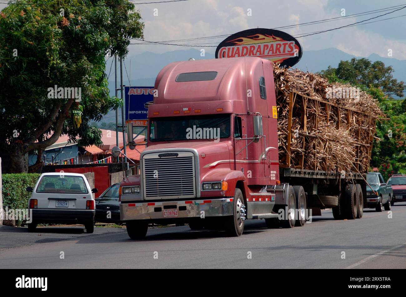 Truck with sugar cane, Costa Rica, Truck Stock Photo - Alamy