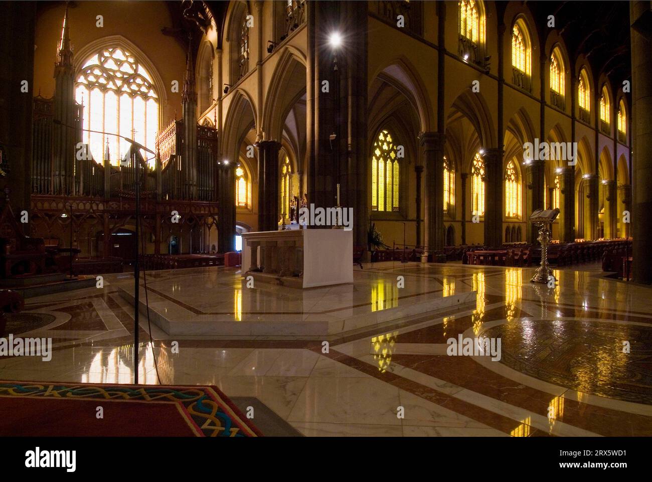 Interior of St. Patrick's Cathedral, Melbourne, Victoria, Australia ...