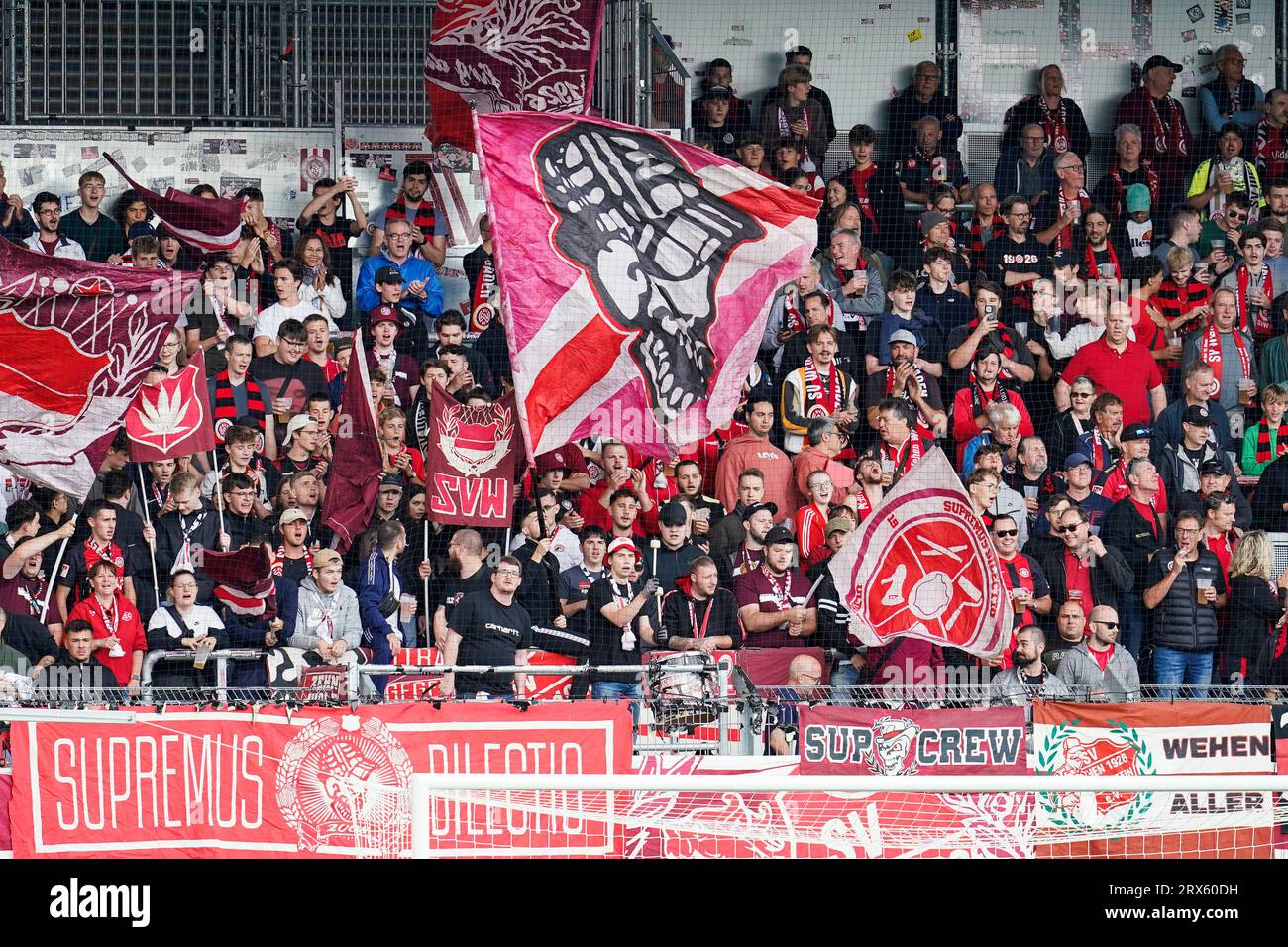 Wiesbaden, Germany. 23rd Sep, 2023. Soccer: 2nd Bundesliga, SV Wehen ...