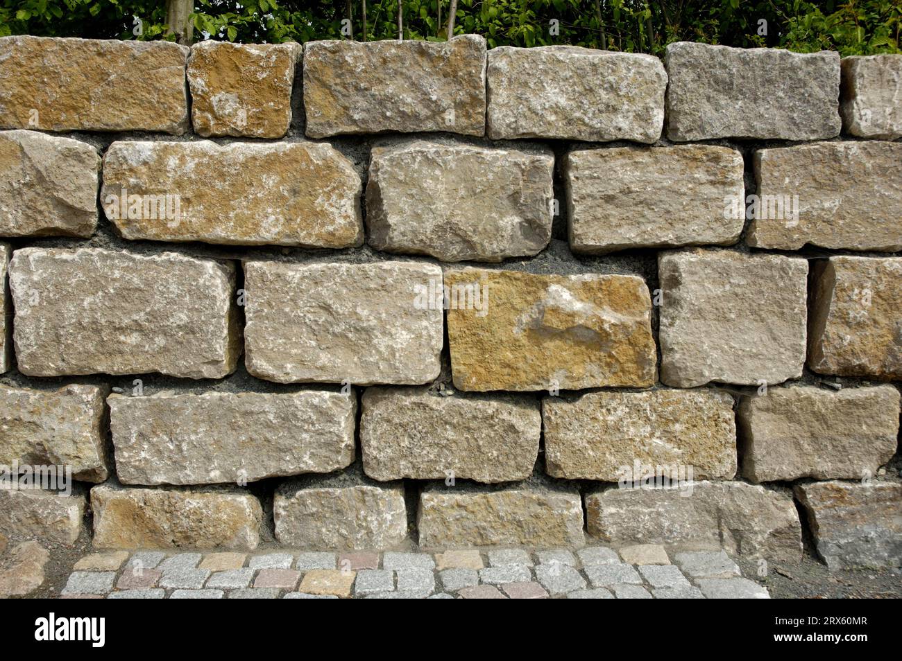 Limestone dry stone wall, limestone wall Stock Photo - Alamy