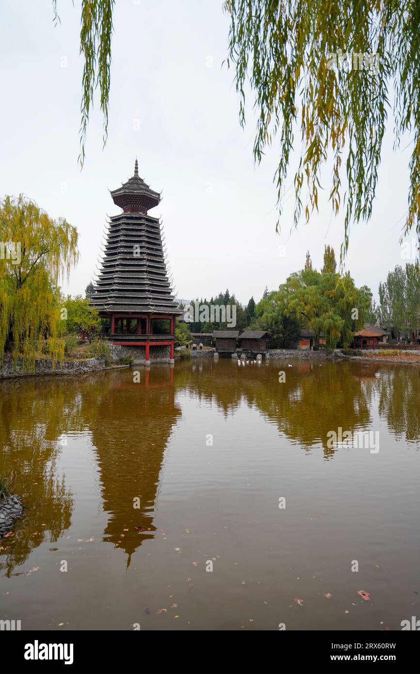 Beijing China, November 2, 2022: Miniature landscape of Dong ...
