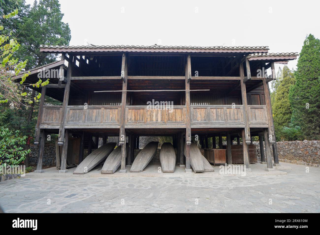 Beijing China, November 2, 2022: Dong Ethnic Dwellings in China Ethnic ...