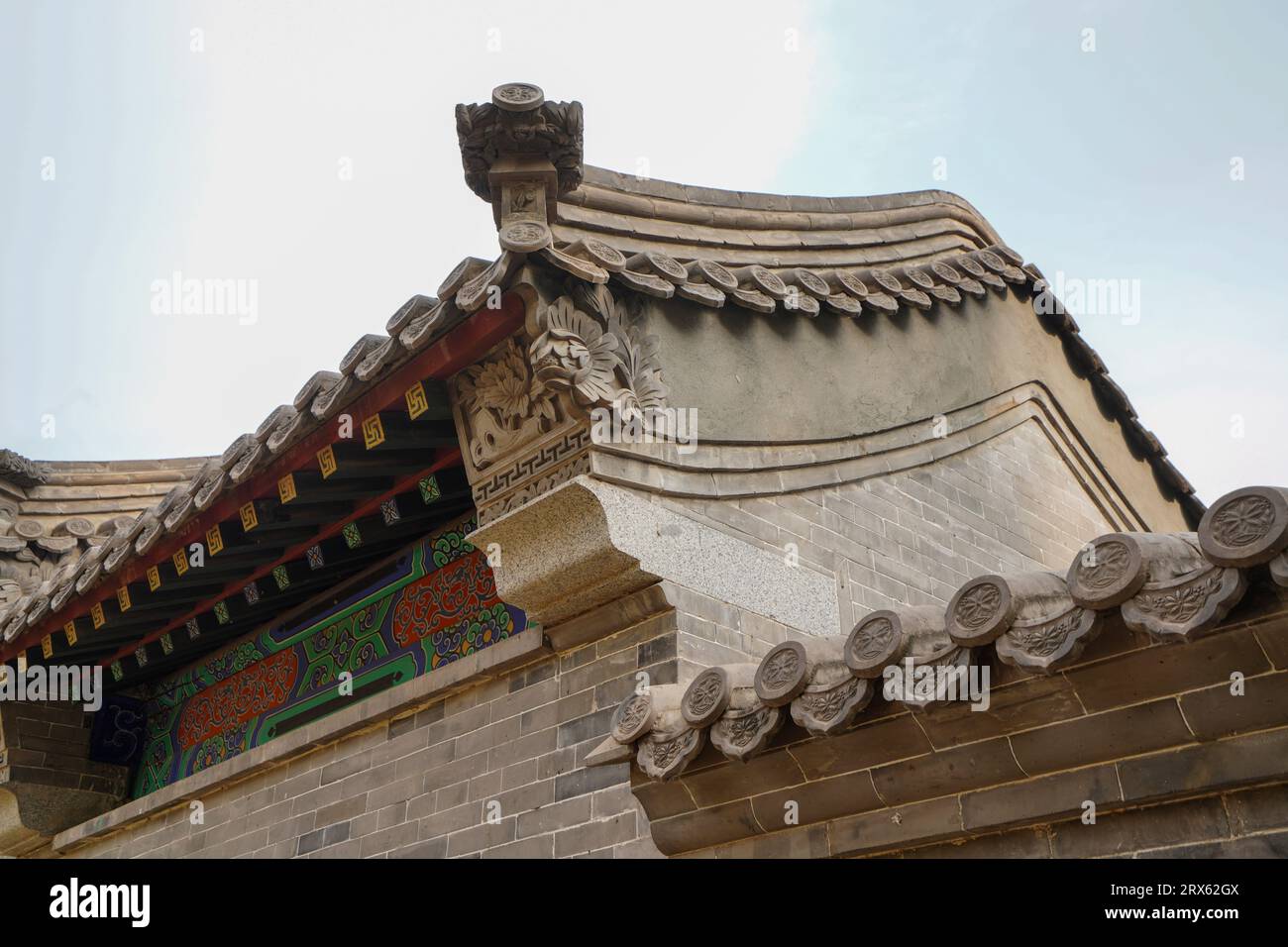 Architectural Scenery of Manchu Dwellings in China Ethnic Museum Stock ...