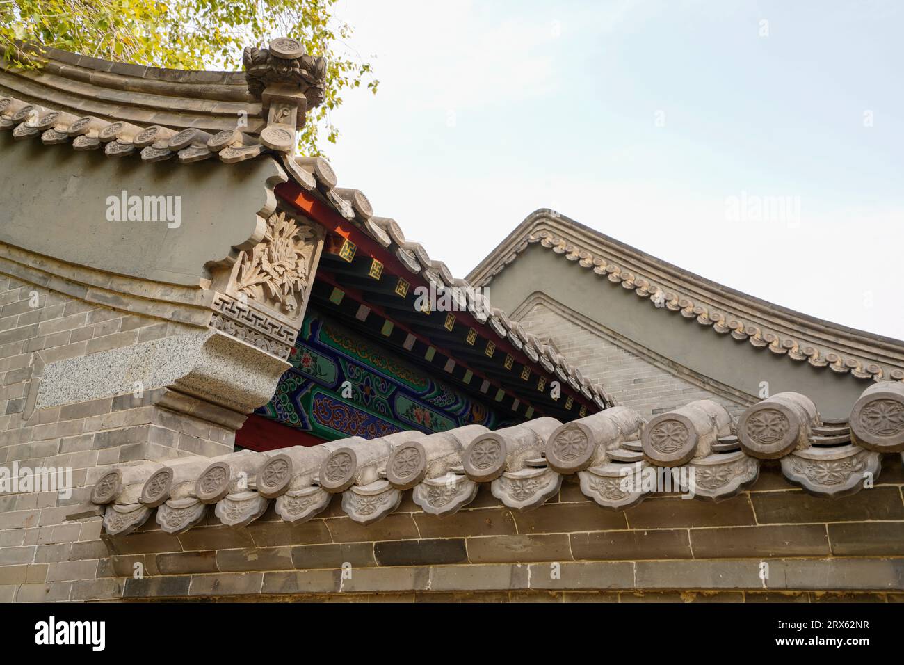 Architectural Scenery of Manchu Dwellings in China Ethnic Museum Stock ...