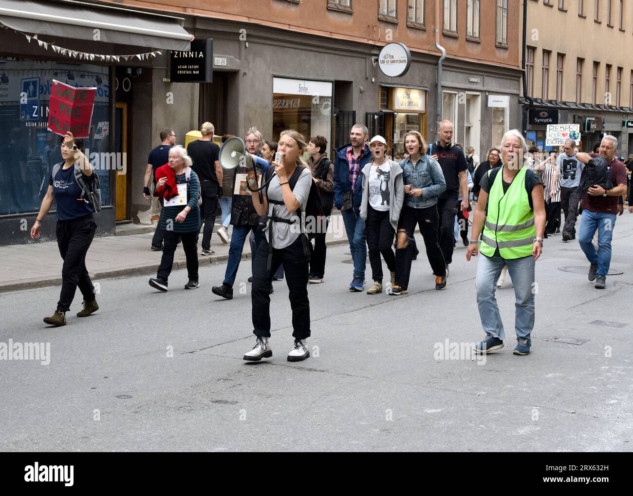 STOCKHOLM, SWEDEN - SEPTEMBER 22, 2023: Greta Thunberg and Fridays for ...