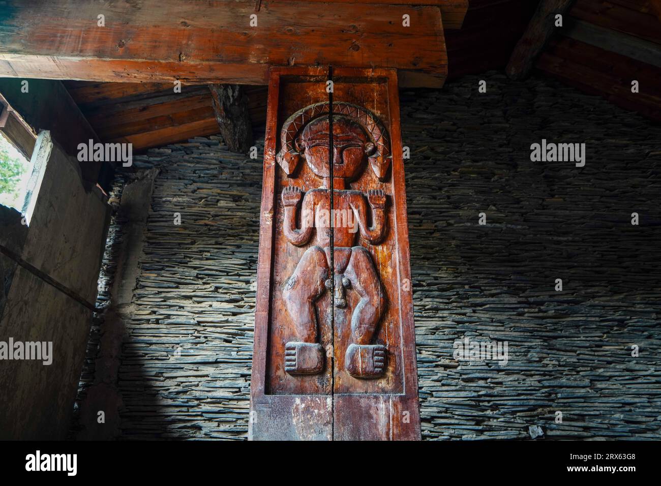 Paiwan Wooden Carving in Taiwan Scenic Area of China Ethnic Museum ...