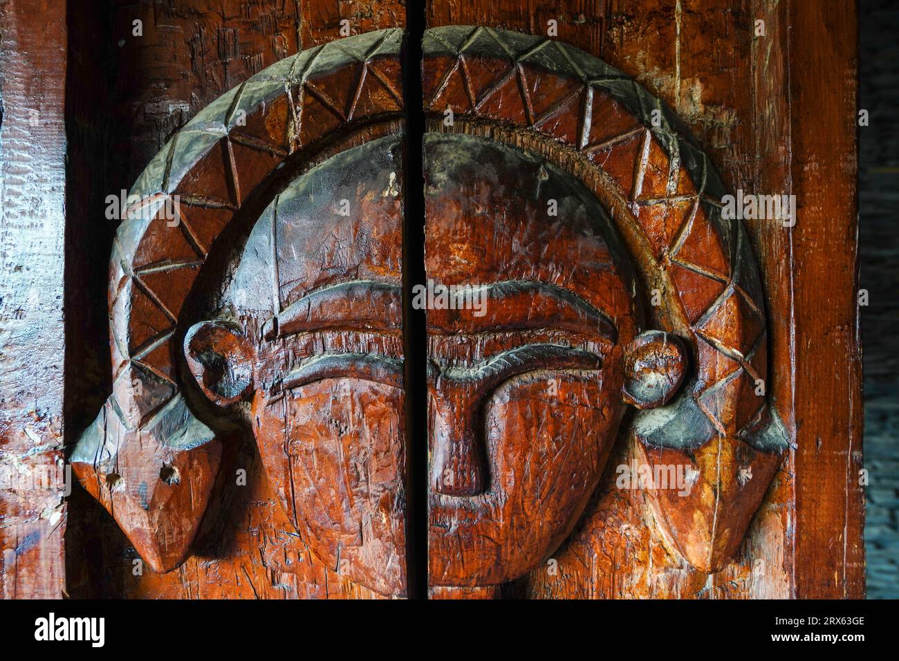 Paiwan Wooden Carving in Taiwan Scenic Area of China Ethnic Museum ...
