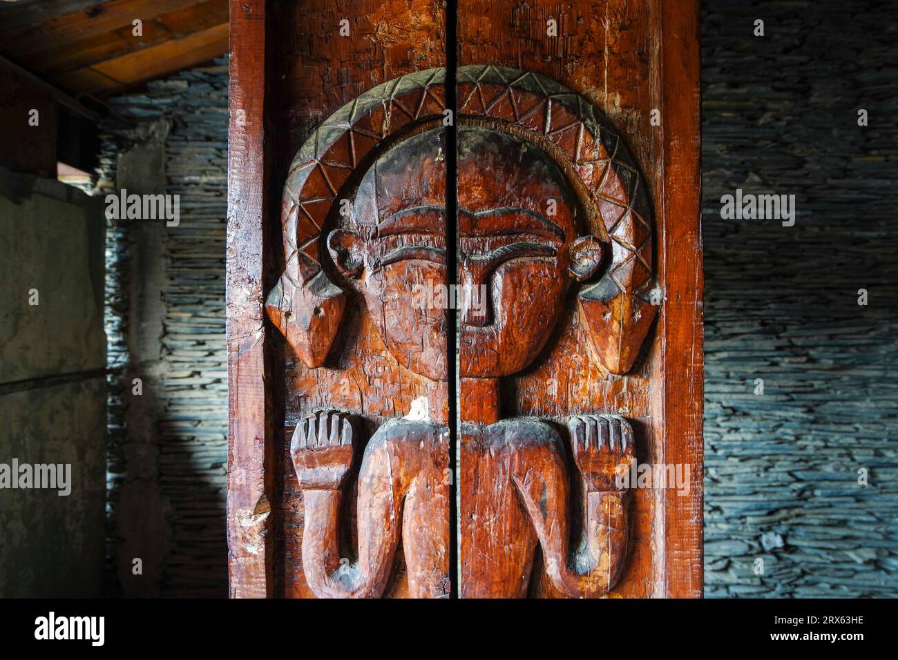 Paiwan Wooden Carving in Taiwan Scenic Area of China Ethnic Museum ...