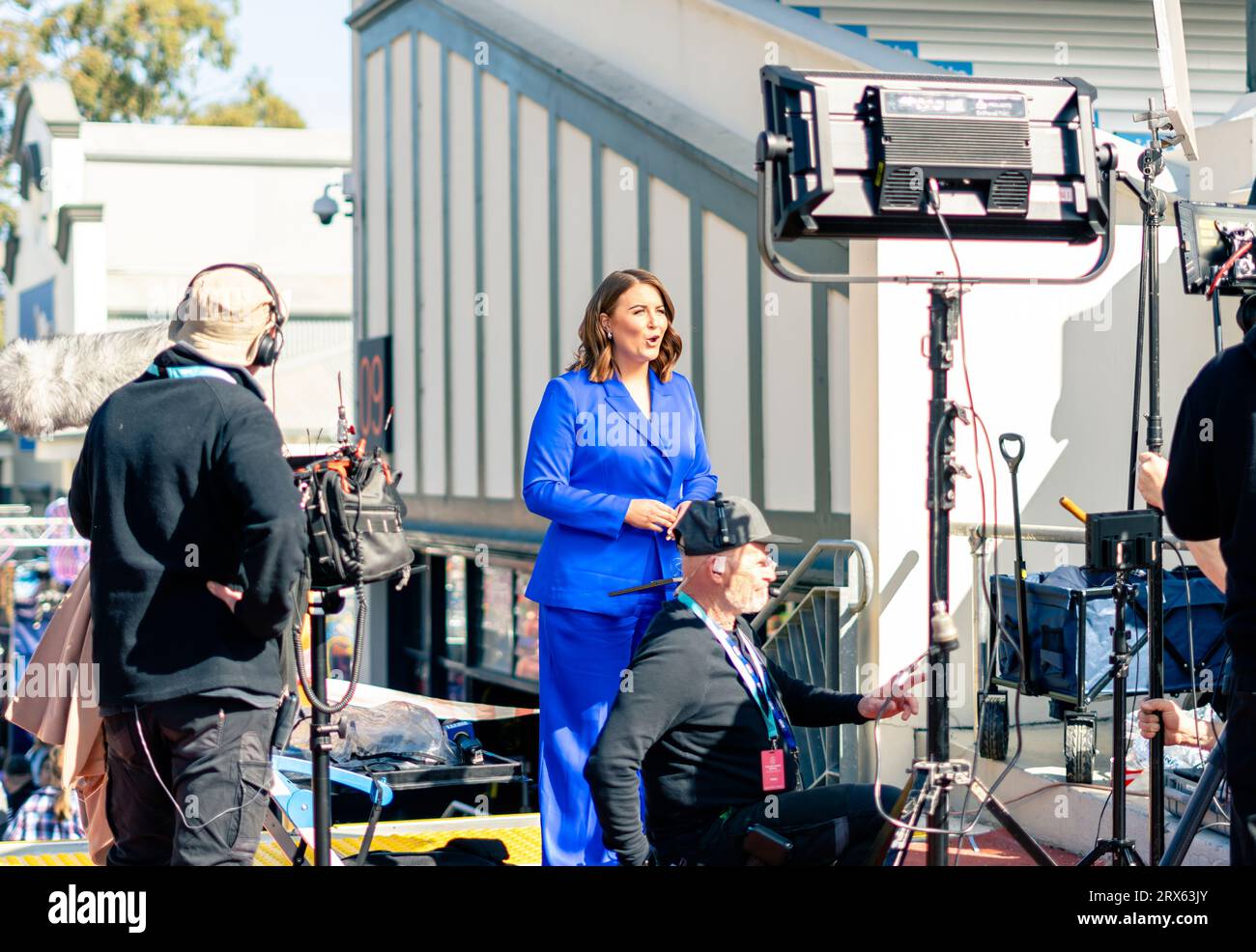 9 News Reporter - Steph Anderson Captured At The Royal Melbourne Show ...