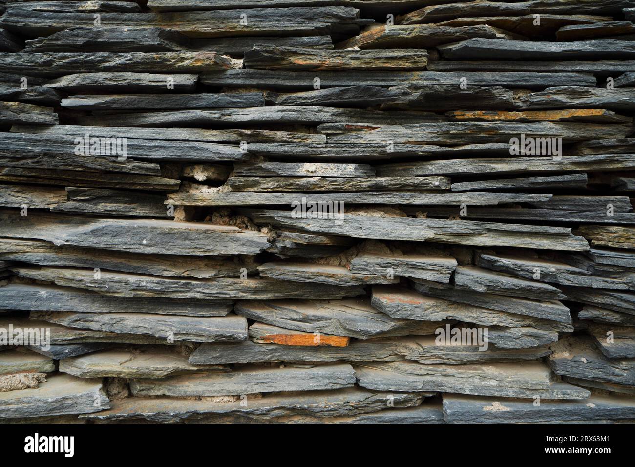 Close up of the wall of Paiwan People's Slate House in Taiwan Scenic ...