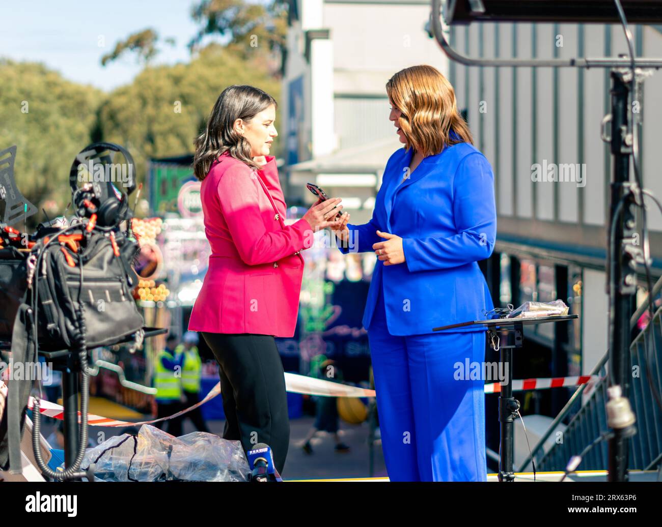 9 News Reporter - Steph Anderson And Mimi Becker Captured At The Royal ...