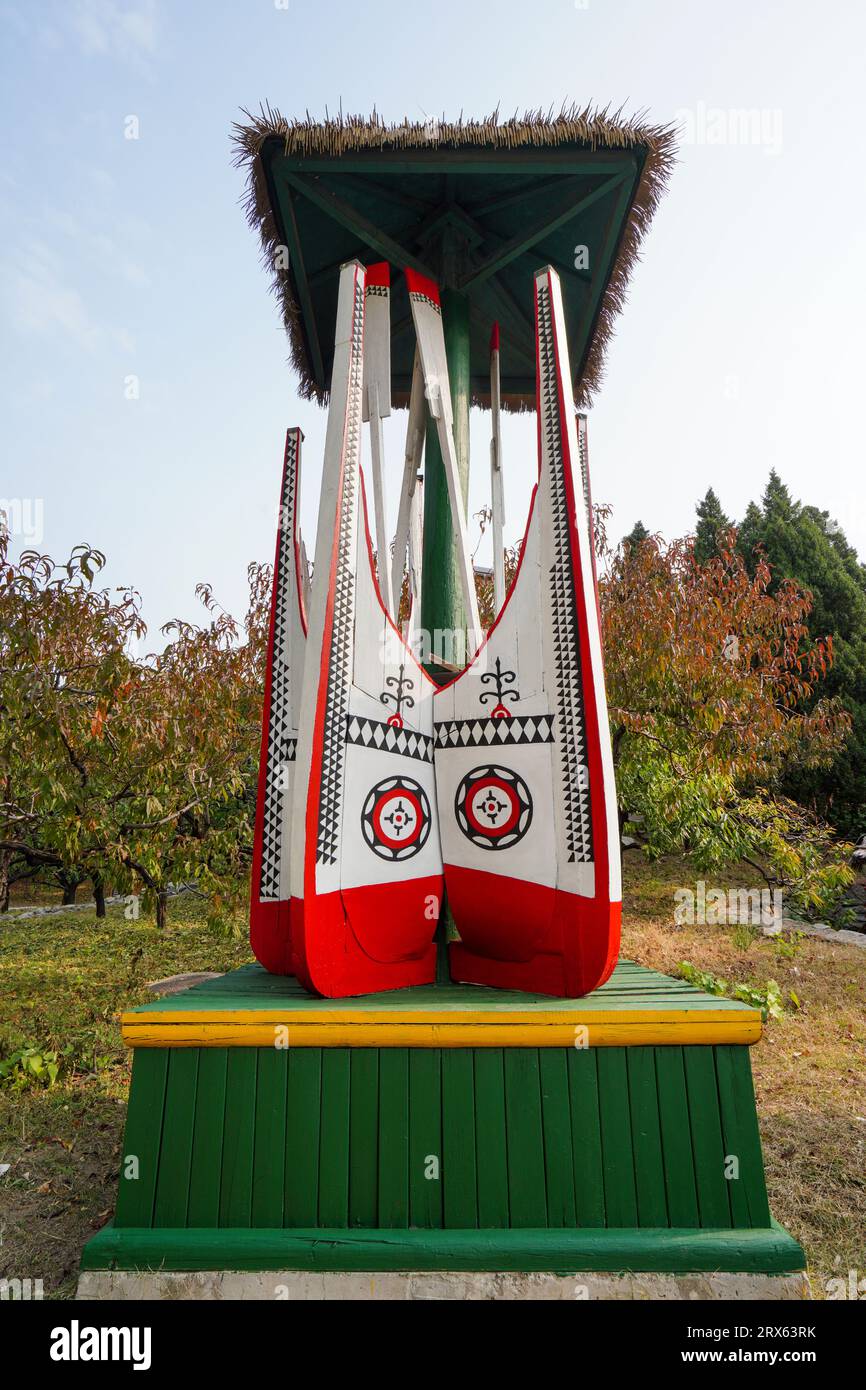 Yamei Fishing Boat Sculpture in Taiwan Scenic Area of China Ethnic ...