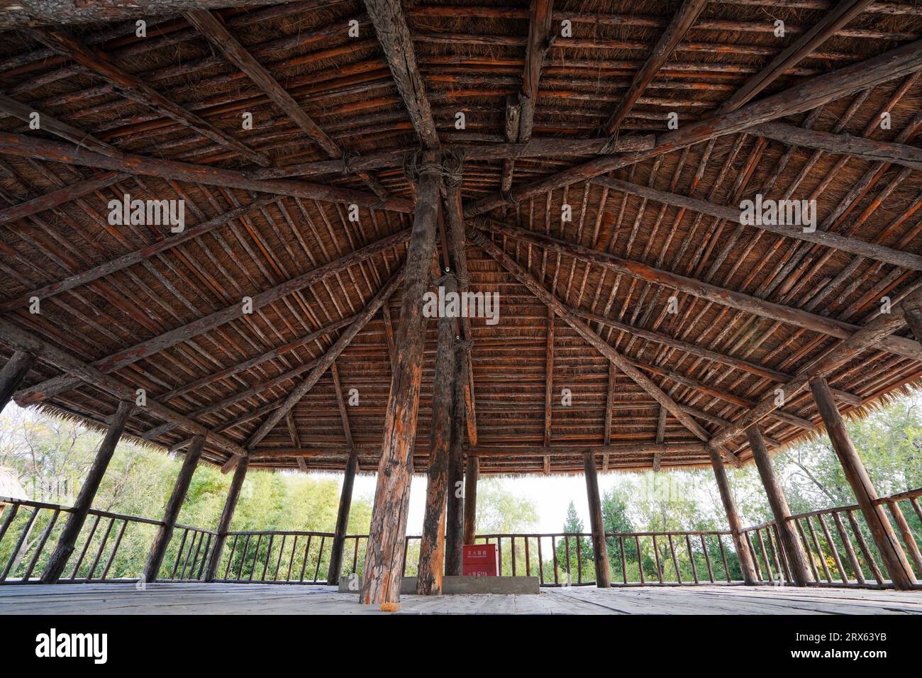 Internal roof structure of Zou Ren Club in Taiwan Scenic Area of China ...