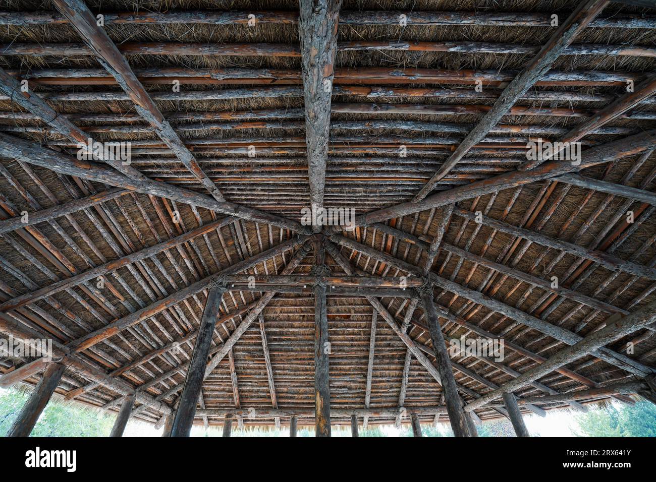 Internal roof structure of Zou Ren Club in Taiwan Scenic Area of China ...