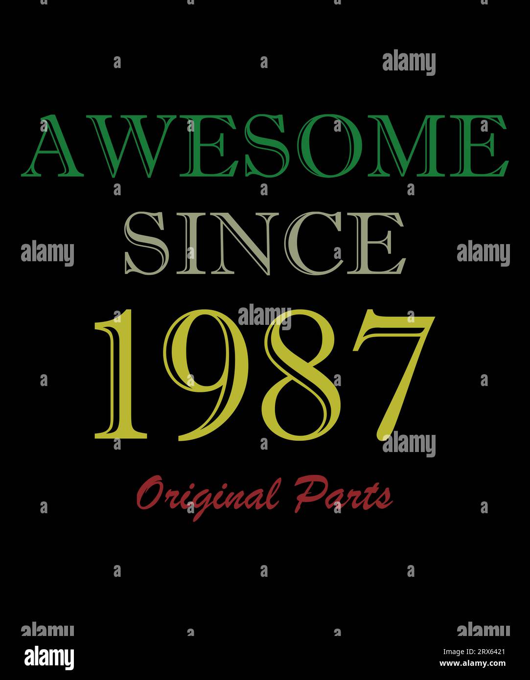 1987 birthday hi-res stock photography and images - Alamy