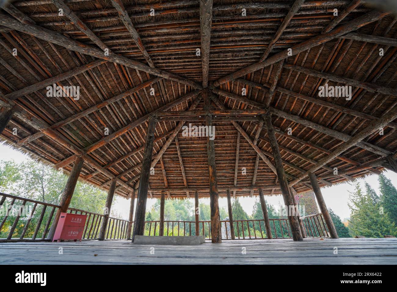 Internal roof structure of Zou Ren Club in Taiwan Scenic Area of China ...