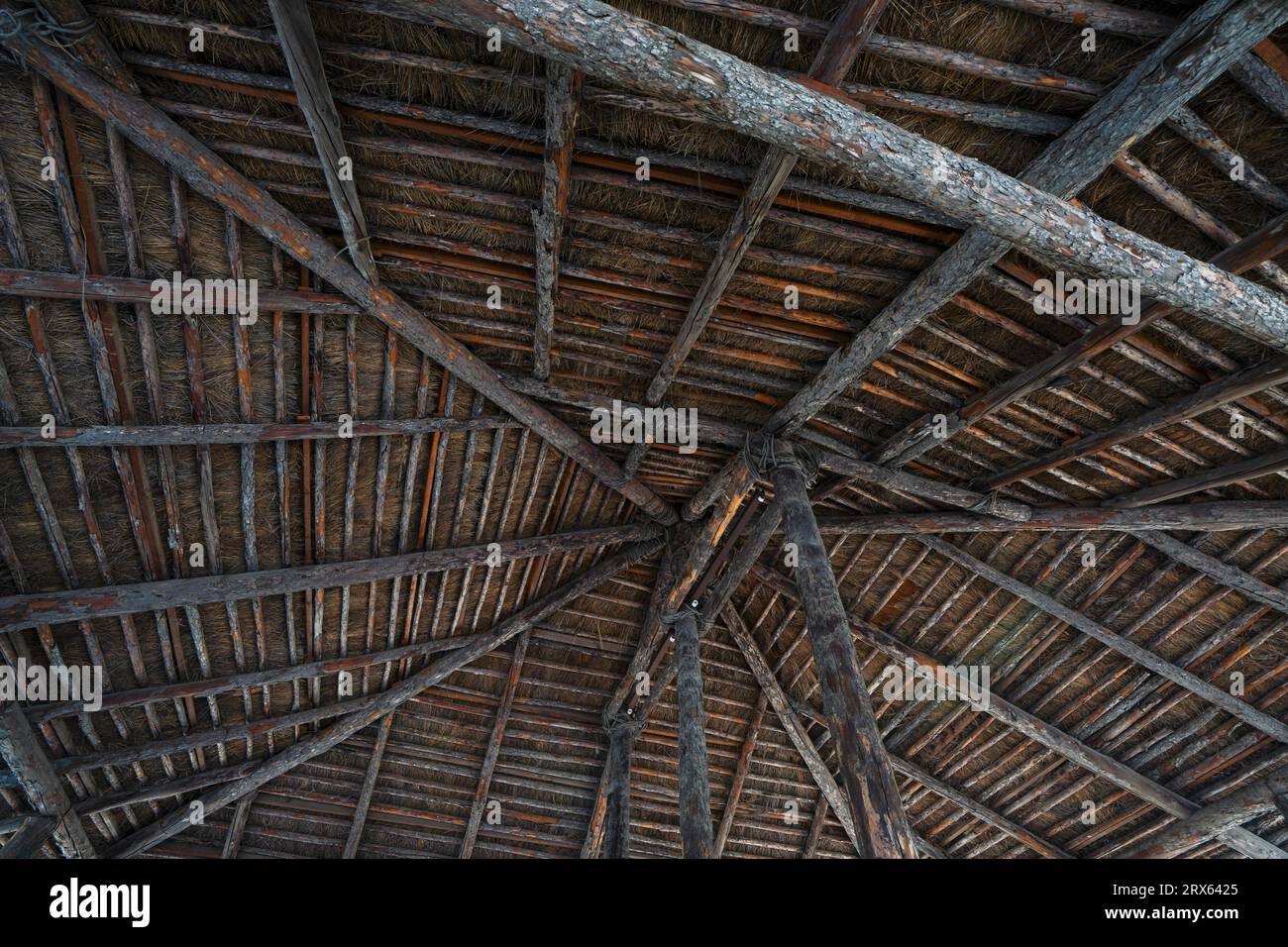 Internal roof structure of Zou Ren Club in Taiwan Scenic Area of China ...