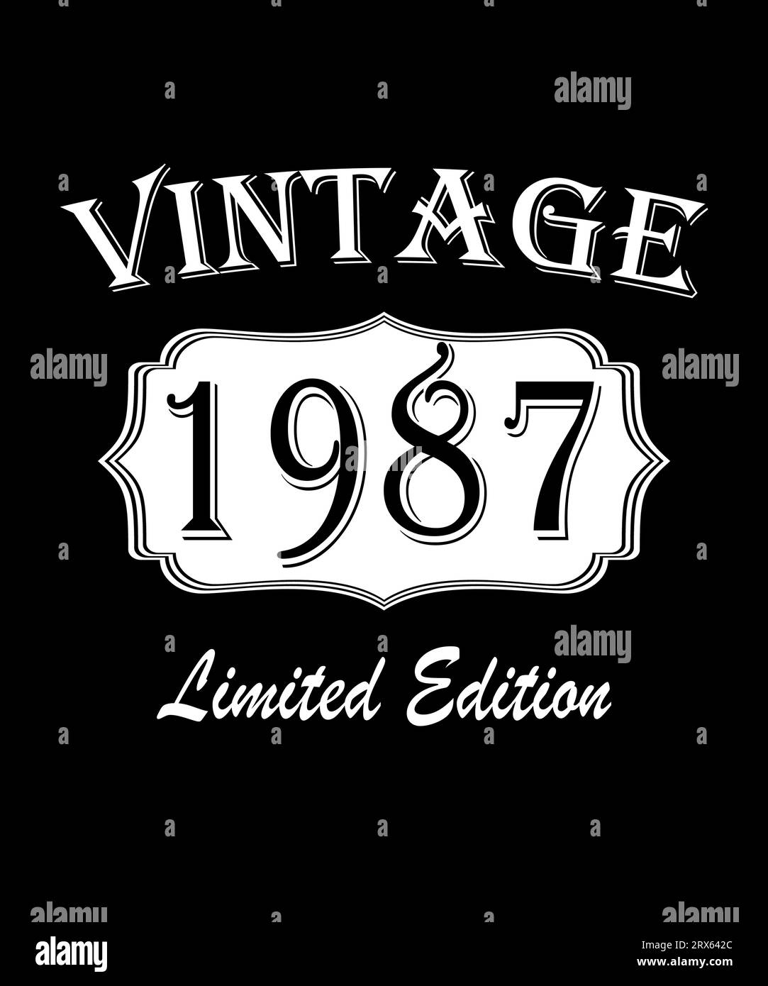 Vintage 1987 birthday Limited Edition, Awesome since 1987 Original Part ...