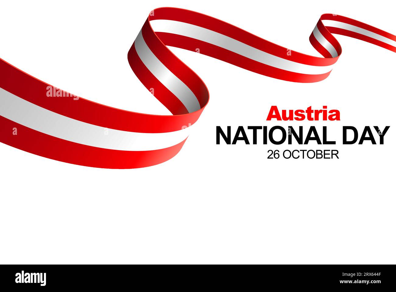 Austria Happy National Day, october 26 greeting card with austrian ...