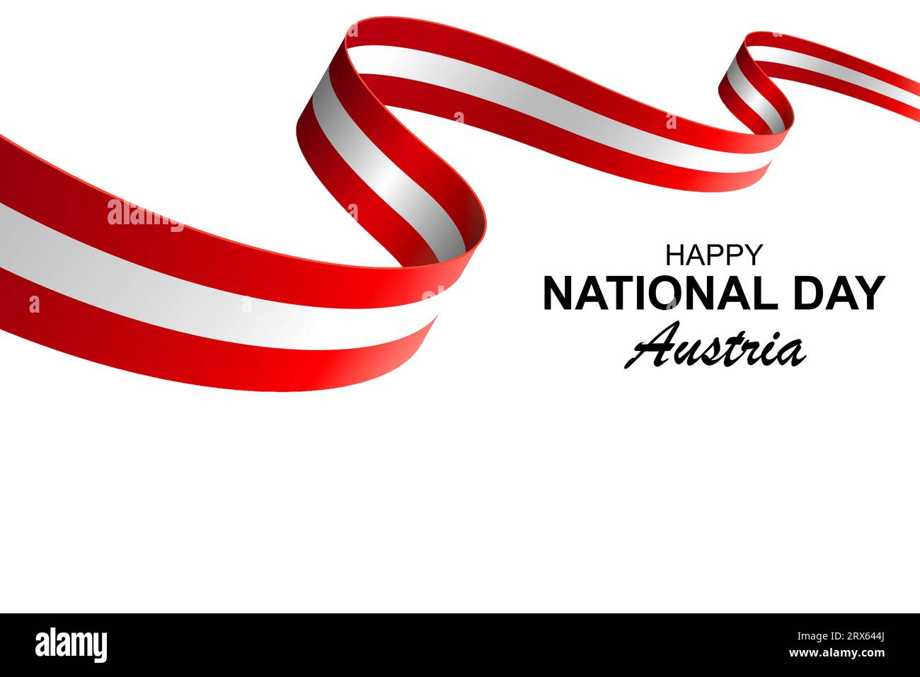 Austria Happy National Day, october 26 greeting card with austrian ...