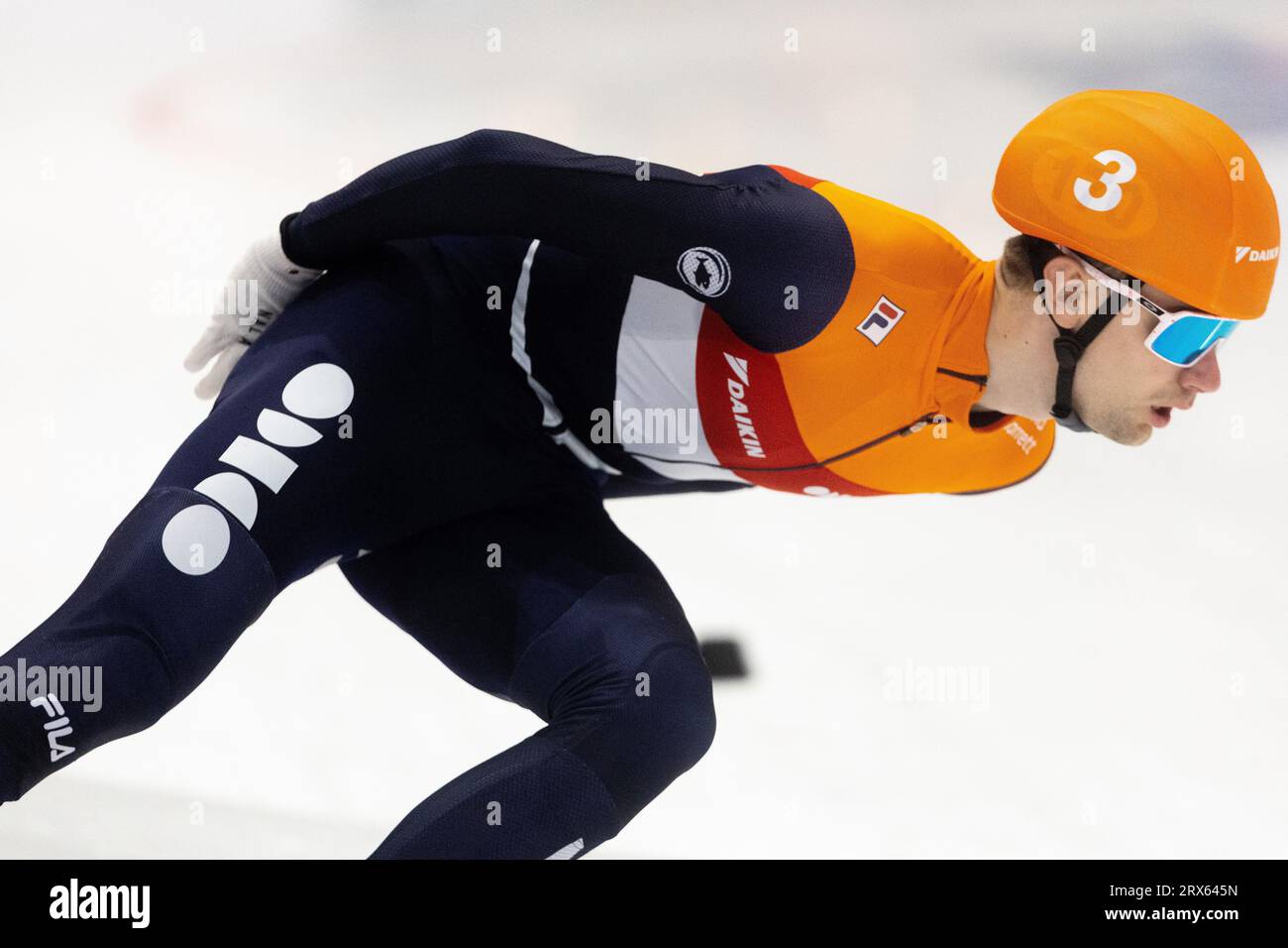 LEEUWARDEN - Kay Huisman in action during the 1500 meter final during ...