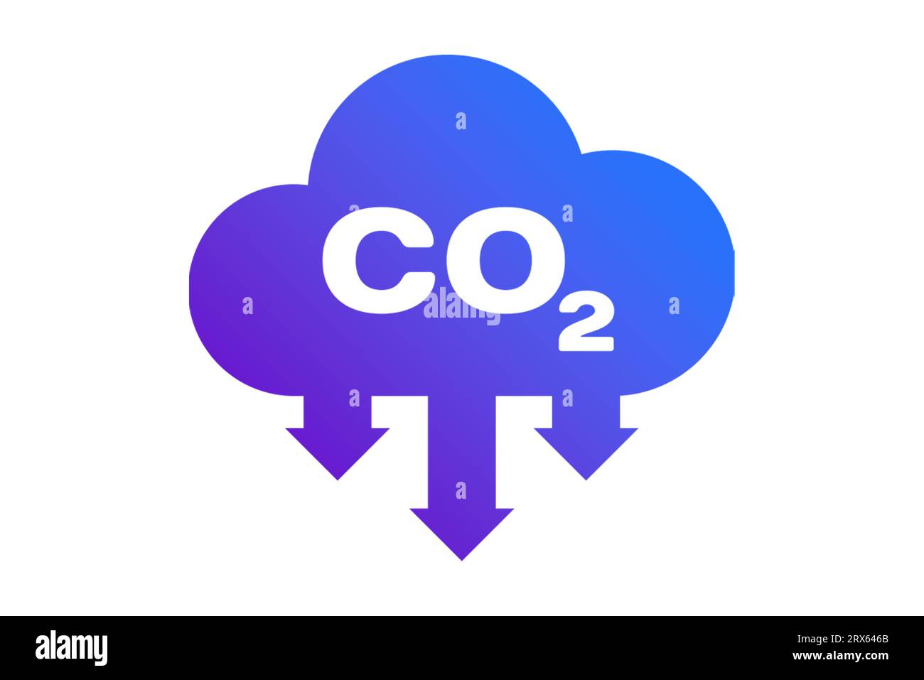 CO2 emission, reduction, neutrality concept vector flat icon set ...