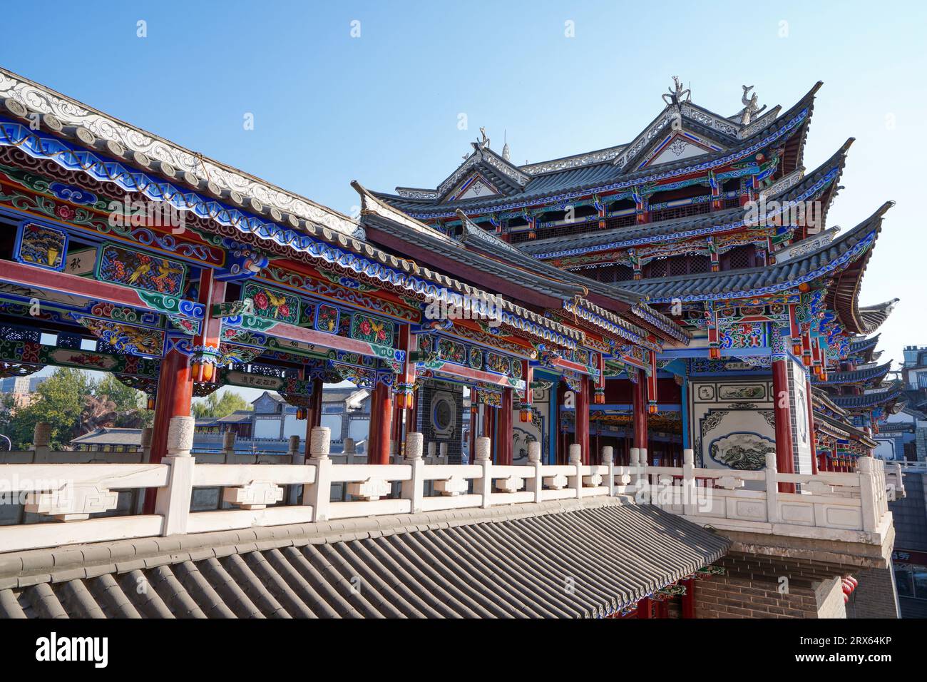 Bridge corridor of China Ethnic Museum Stock Photo - Alamy