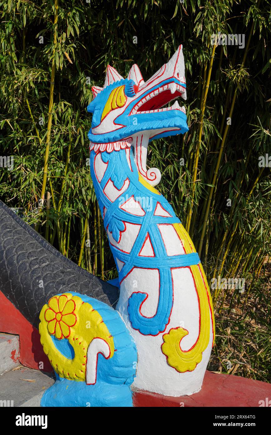 Divine Beast Sculpture in Dai Scenic Area of China Ethnic Museum Stock ...