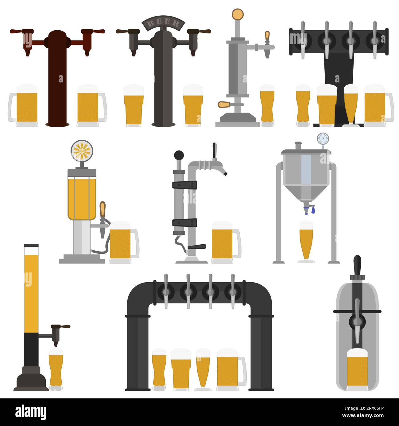 Beer tap handle Stock Vector Images - Alamy