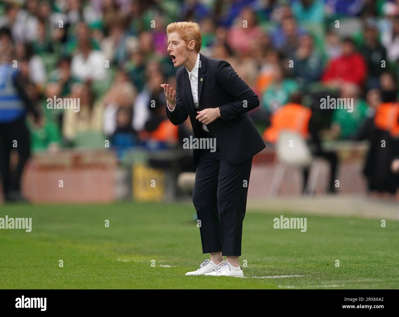 Republic of Ireland interim head coach Eileen Gleeson before the UEFA ...
