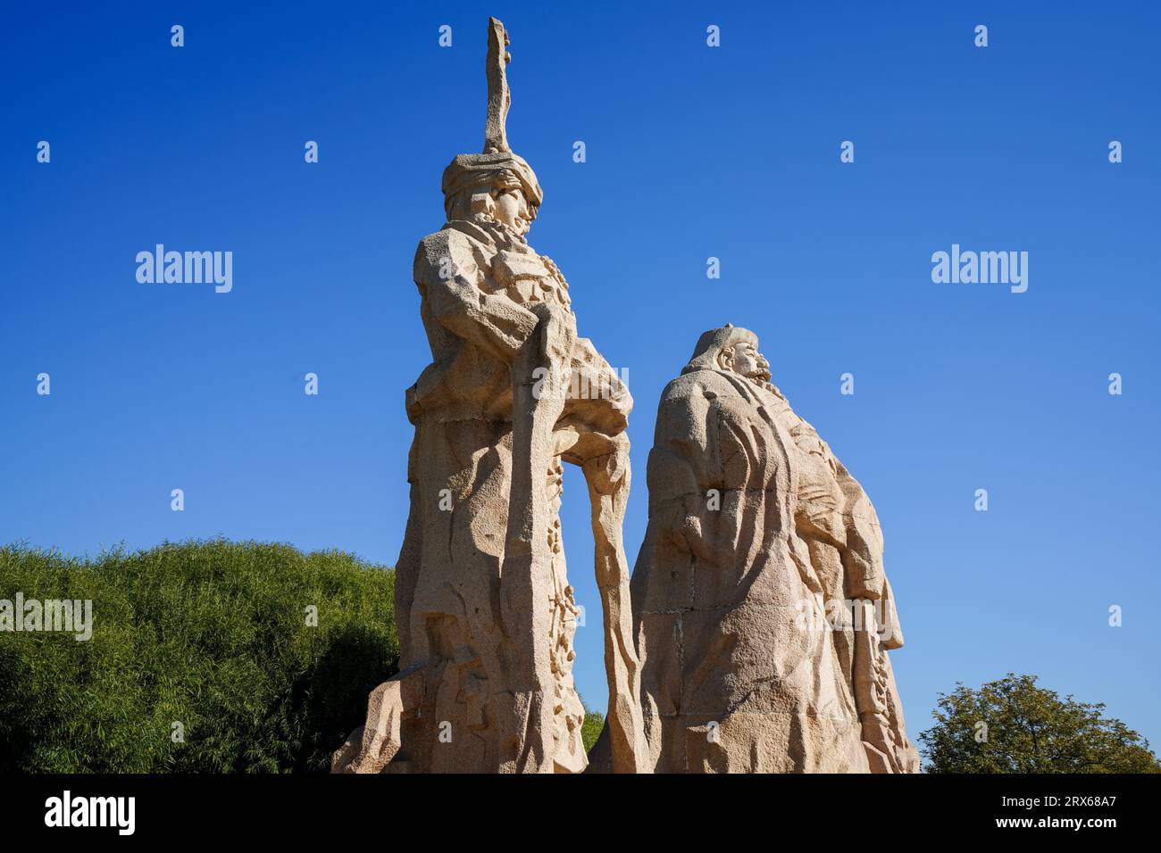 Beijing China, November 5, 2022: Sculptures of Kublai Khan Khan and the ...
