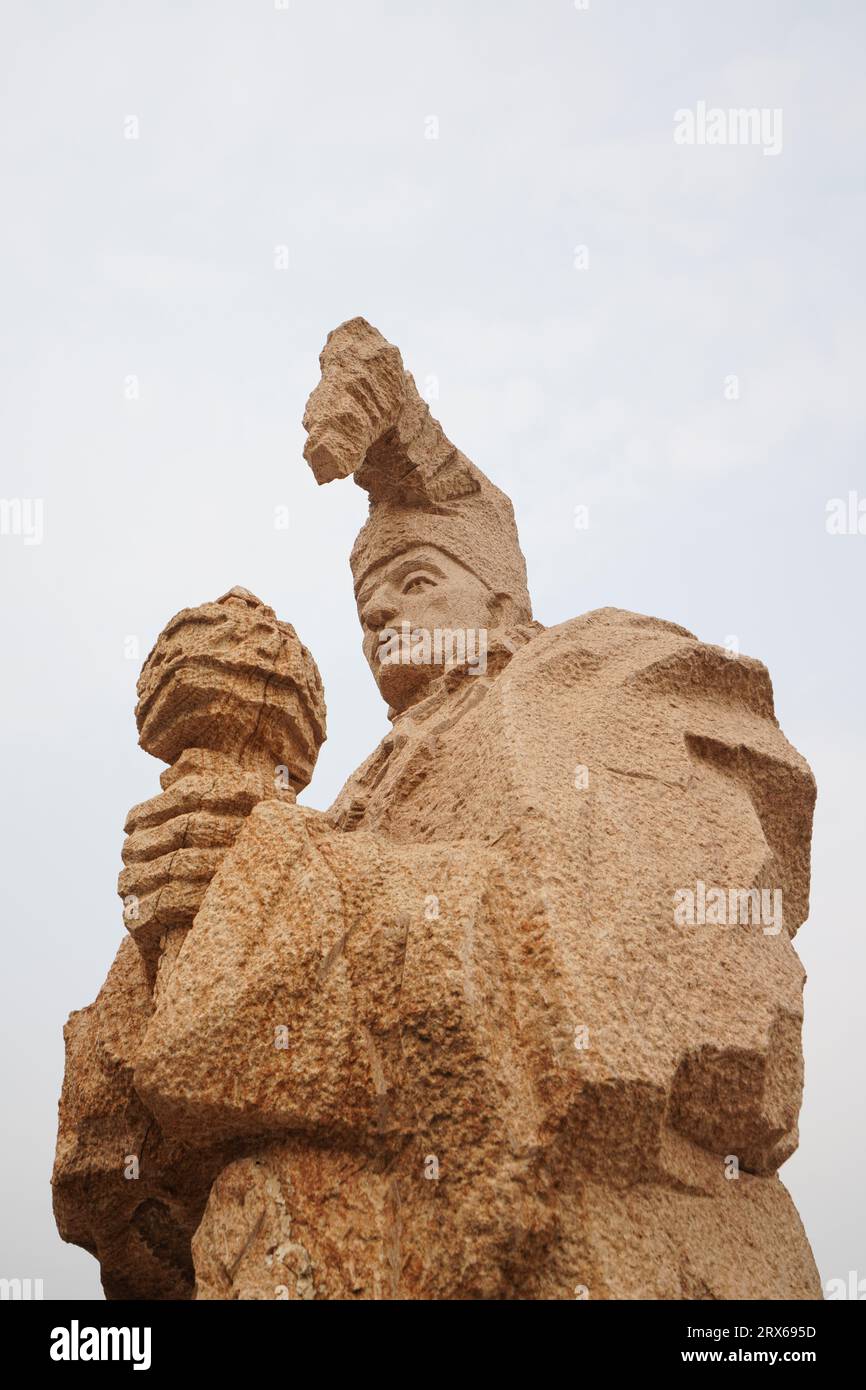 Beijing China, November 6, 2022: Araniko Sculpture in Yuan Dadu City ...