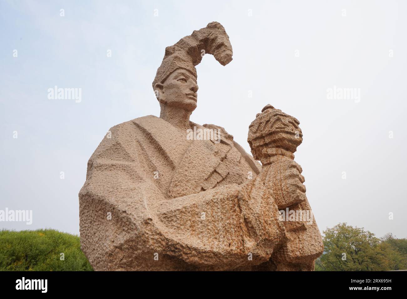 Beijing China, November 6, 2022: Araniko Sculpture in Yuan Dadu City ...