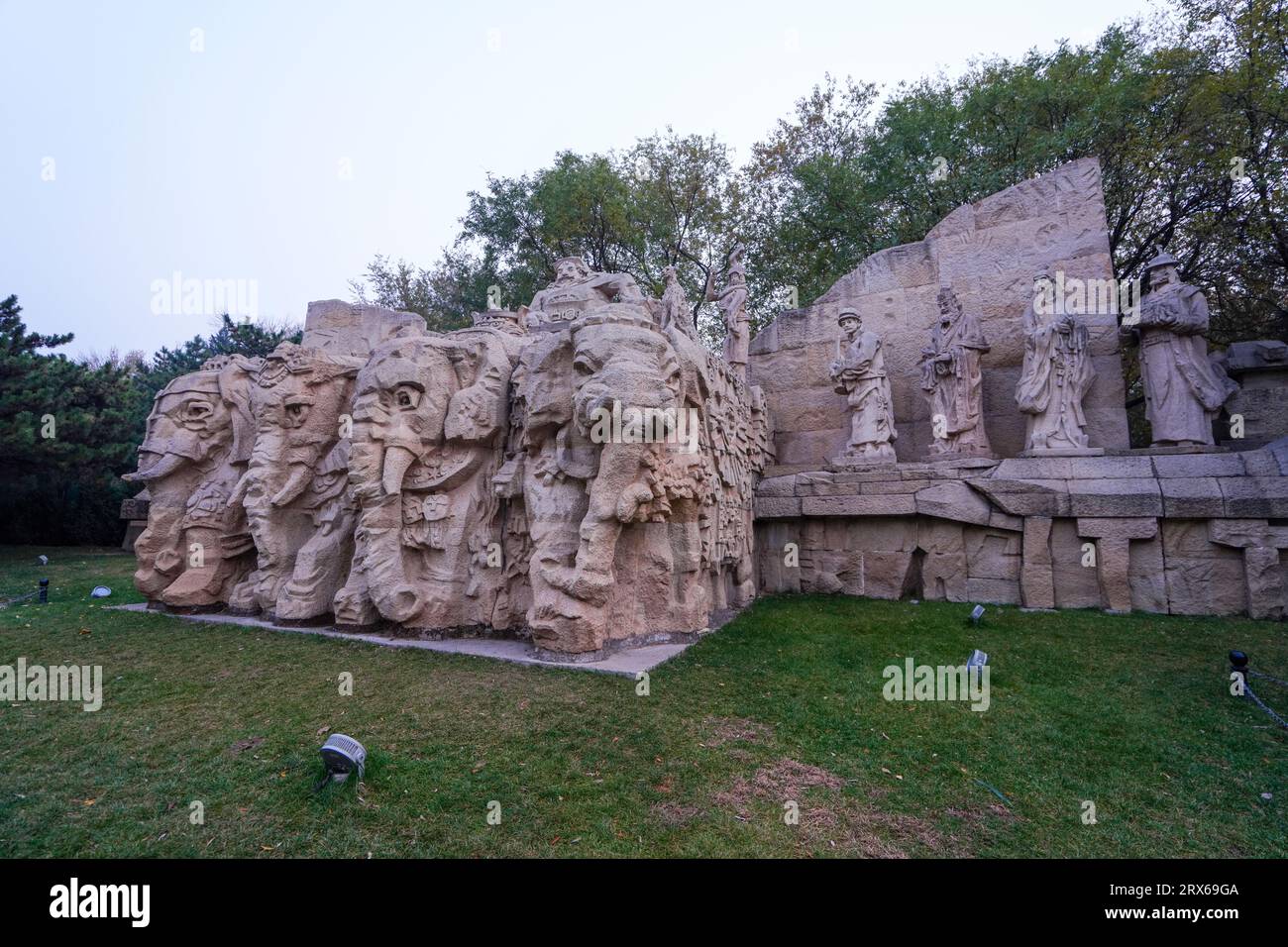 Beijing China, November 6, 2022: Sculpture of Kublai Khan Khan on ...