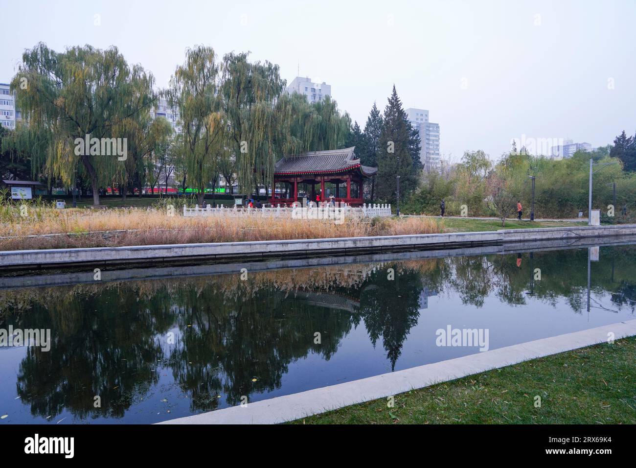 Scenery of Yuan Dadu City Wall Ruins Park in Beijing Stock Photo - Alamy